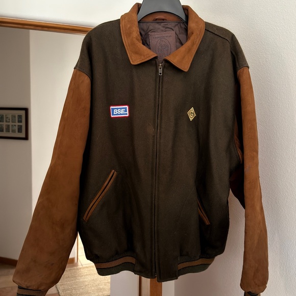 Golden Bear | Jackets & Coats | Vintage Leather Golden Bear Varsity ...